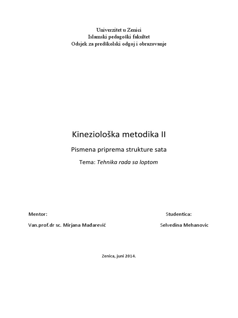 Fizicko Priprema | PDF