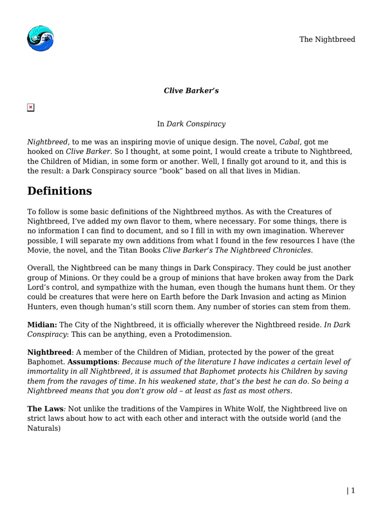 The Nightbreed | PDF