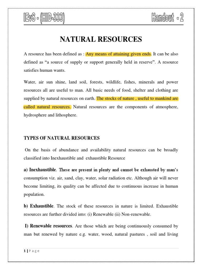 Hand2 PDF | Download Free PDF | Resource | Water