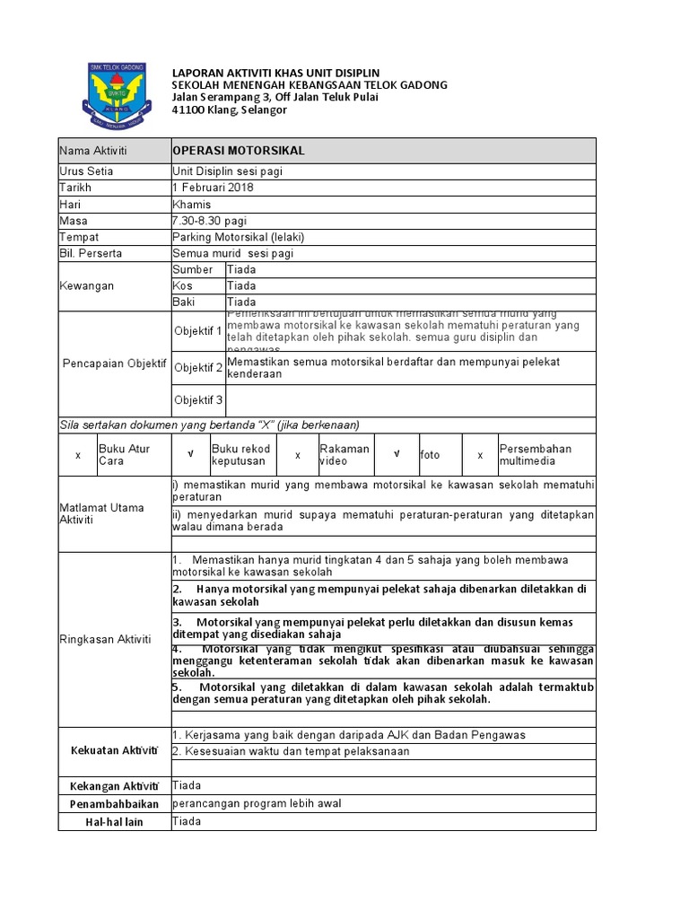 Contoh Pelaporan | PDF