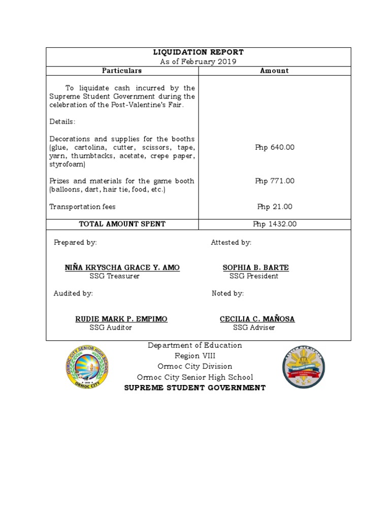 Liquidation Report | PDF