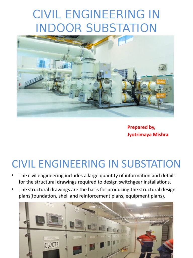 Civil Engineering in Indoor Substation | PDF | Electrical Substation ...