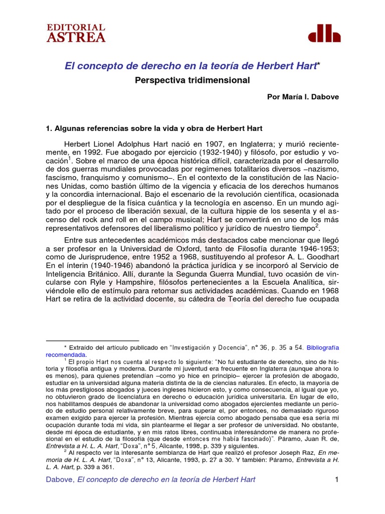 El Concepto de Derecho en Hart | PDF | Justicia | Crimen y violencia