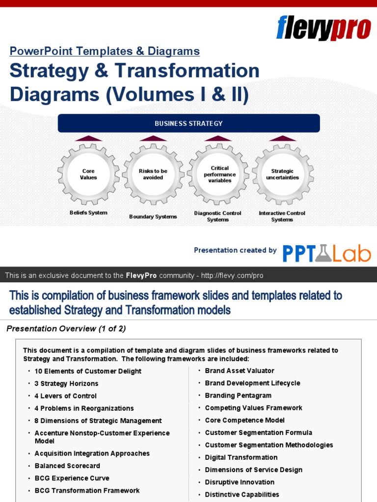 Strategy & Transformation Diagrams (Volumes I & II) | PDF | Strategic ...