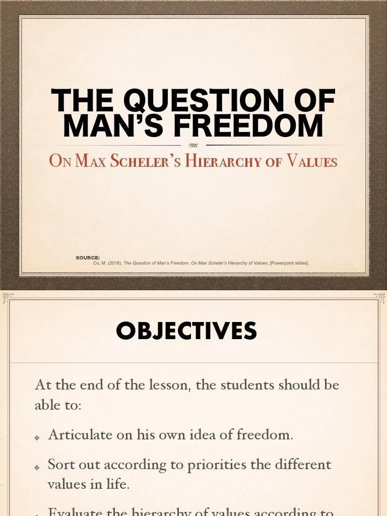 Hierarchy of Values - Scheler PDF | PDF | Faith | Cognitive Science