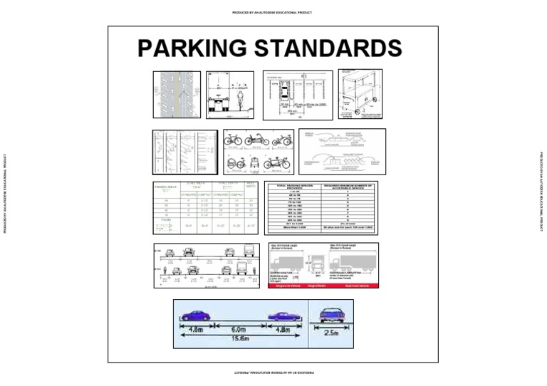 Parking Standards: Produced by An Autodesk Educational Product | PDF