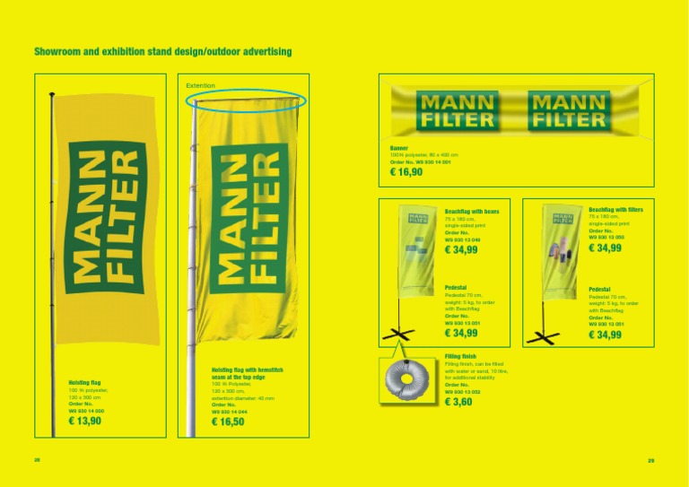 MANN_FILTER_katalog reklamnog materijala_2020_E 15 | Flag | Nature