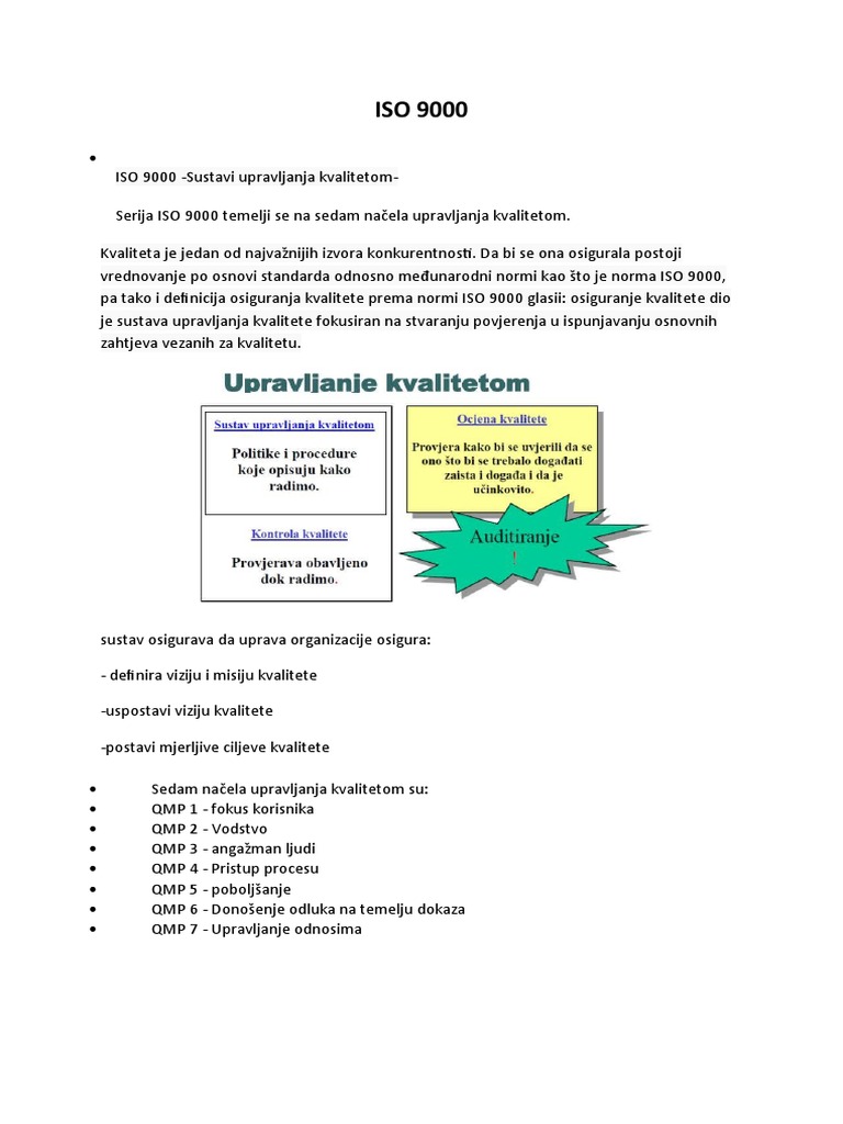 Iso 9000 | PDF