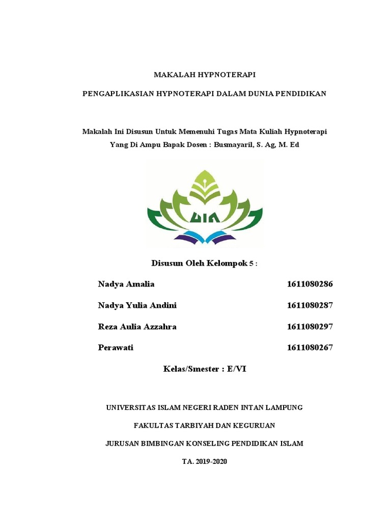 Hypnoterapi Pendidikan: Aplikasi dan Manfaat | PDF | Sains & Matematika