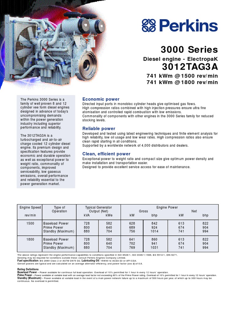 @perkins: 3000 Series 3012TAG3A | PDF | Diesel Engine | Engines
