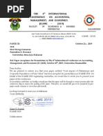 Contoh Letter of Acceptance Seminar Internasional | PDF | Nature