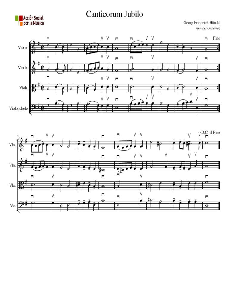 Canticorum Jubilo: Georg Friedrich Händel | PDF