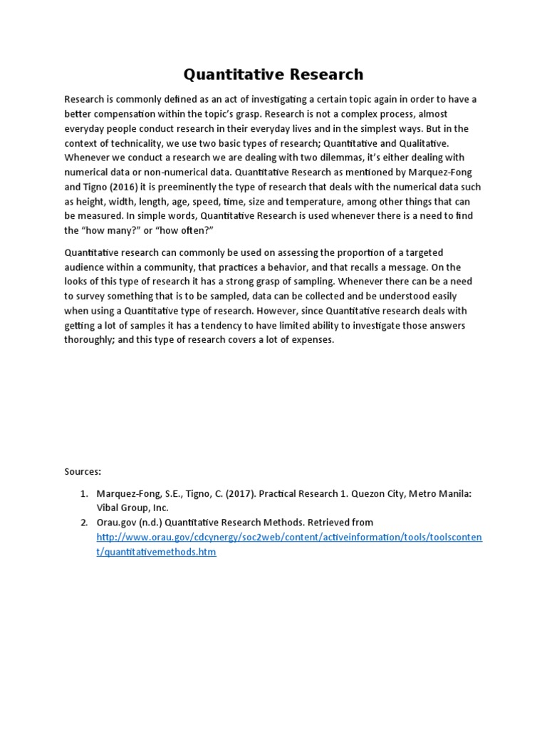 Understanding Quantitative Research Methods | PDF | Science & Mathematics | Computers
