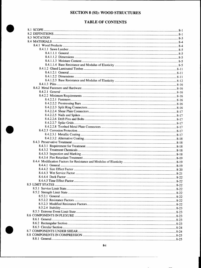 Wood Structures Design Specifications | PDF | Science & Mathematics