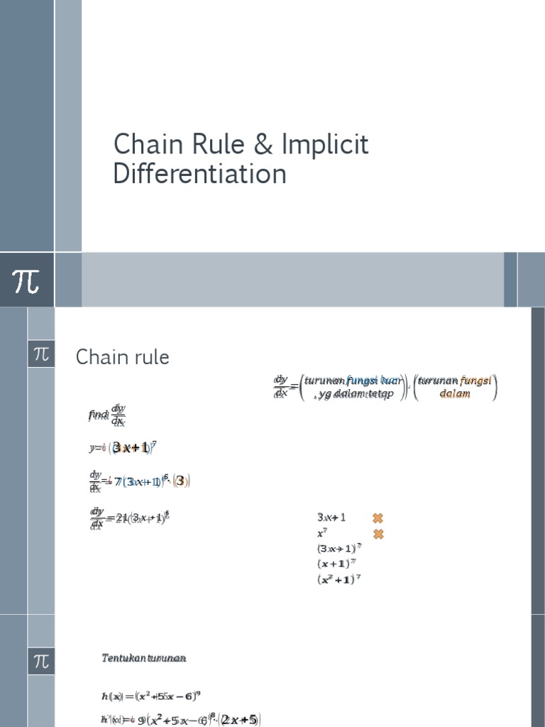 Chain Rule and Implicit Differentiation | PDF | Calculus | Subtraction