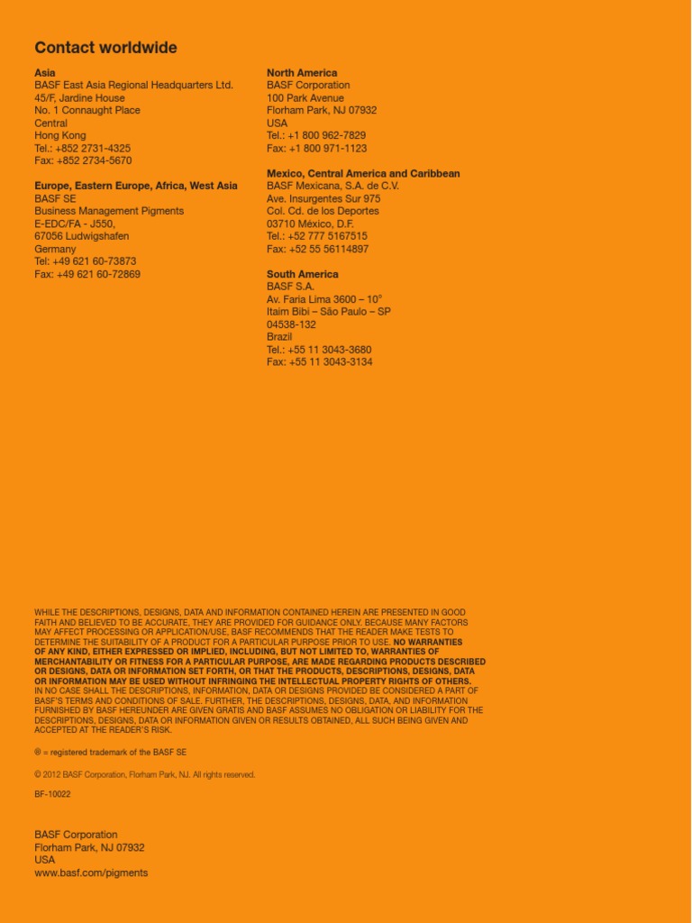 Perlas BASF | PDF | Pigment | Printing