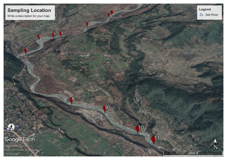 Sampling Location: Write A Description For Your Map. Seti River | PDF