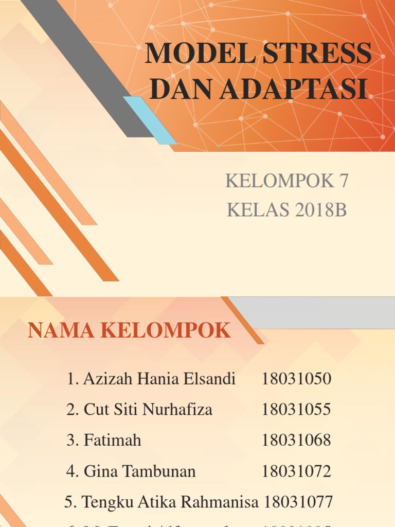 Model Adaptasi Stres dalam Keperawatan | PDF | Pengembangan Diri
