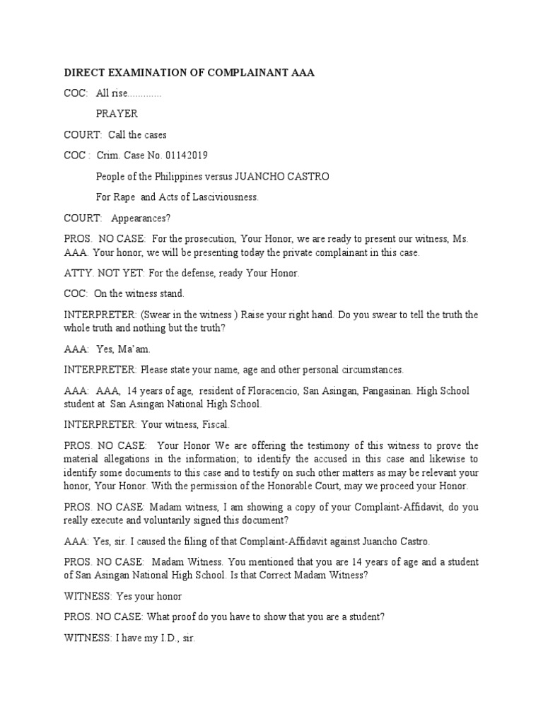 PRACTICE COURT Script | PDF | Witness | Testimony