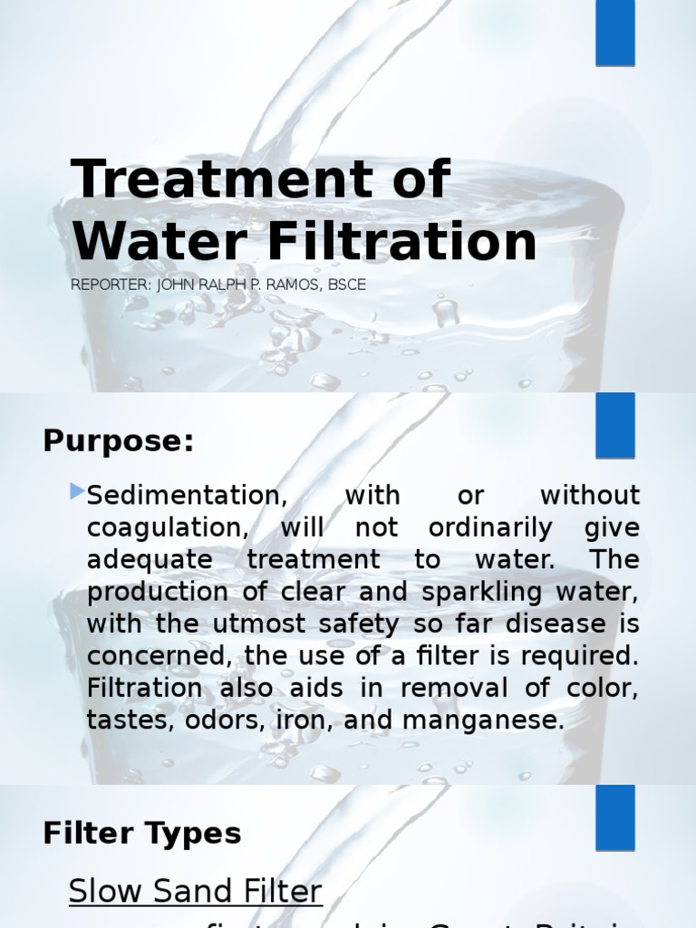 Types of Water Filtration Systems | PDF | Home & Garden