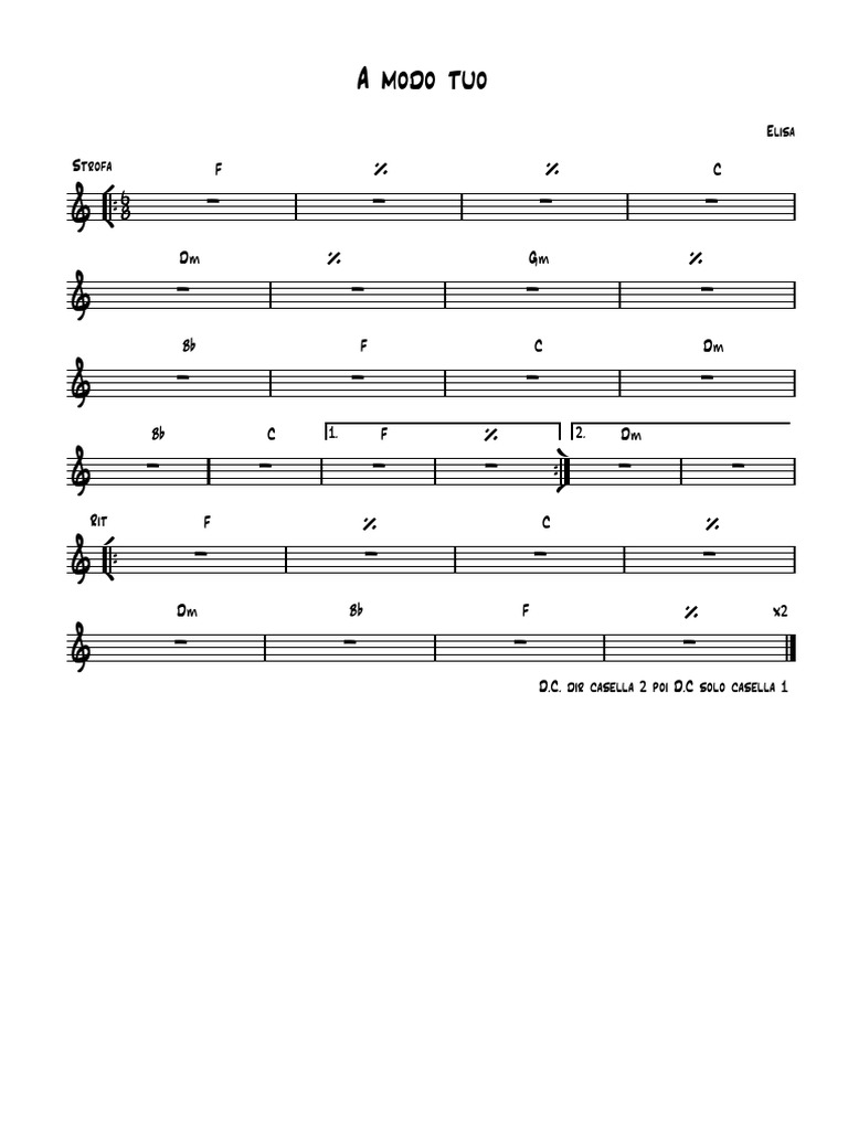 A Modo Tuo PDF | PDF