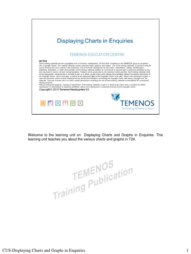 T24 Enquiries: Charts and Graphs Guide | PDF | Graphics | Chart