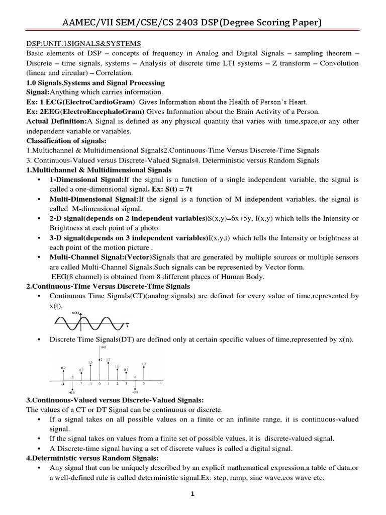 Analysis of Signals and Systems in Digital Signal Processing: An Introduction to Discrete-Time ...