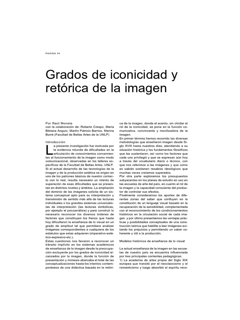 Grados de Iconicidad en La Imagen | PDF | Wassily Kandinsky | Imagen