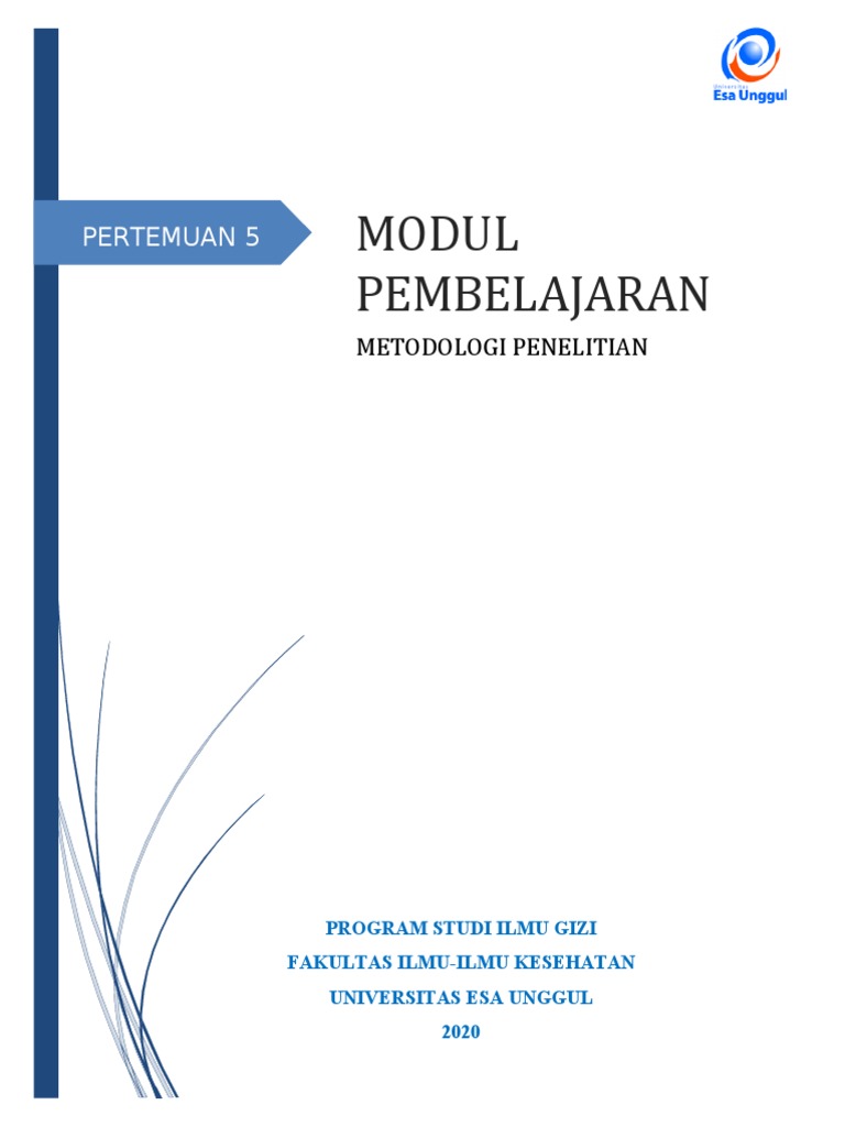 Modul Pertemuan 5 Metodologi Penelitian | PDF | Karier & Perkembangan | Ilmu Sosial
