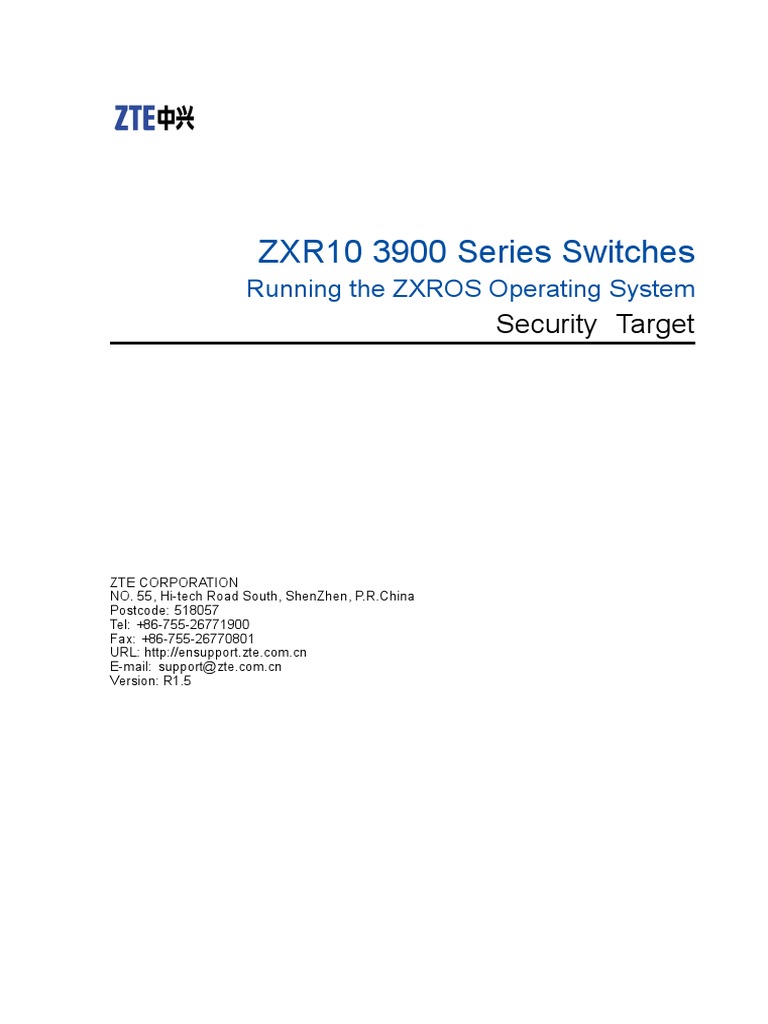 (ST Public) ZXR10 3900 Series Switches Running ZXROS - ST v1.5 PDF ...