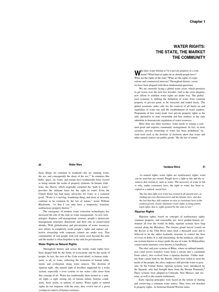 Understanding Water Rights and Ownership | PDF | Property | Pollution