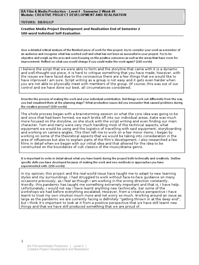 Dale Self Eval CPDR | PDF | Cognitive Science | Psychology