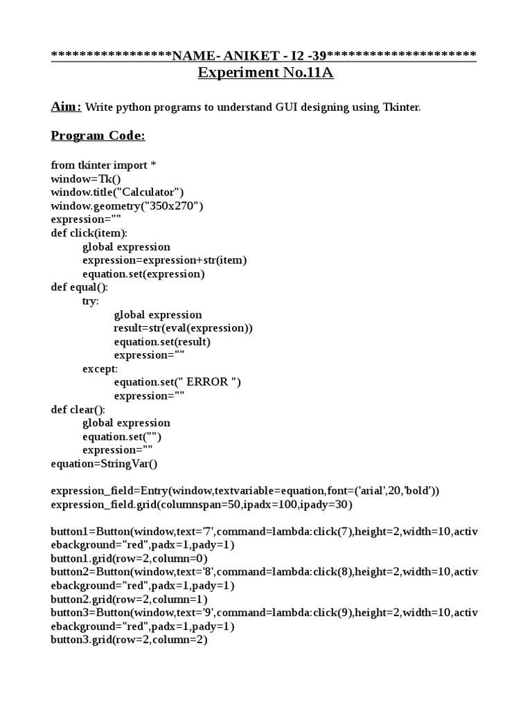 Python GUI | PDF | Graphical User Interfaces | Computer Programming