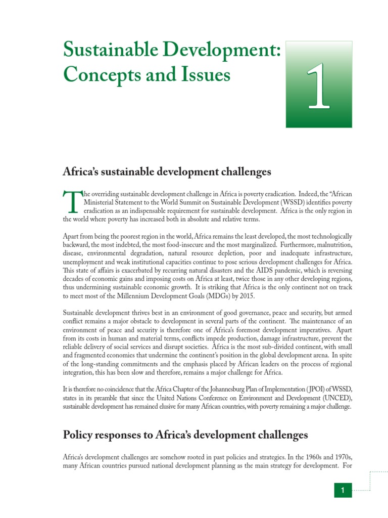 Sustainable Development: Concepts and Issues | Download Free PDF | New ...