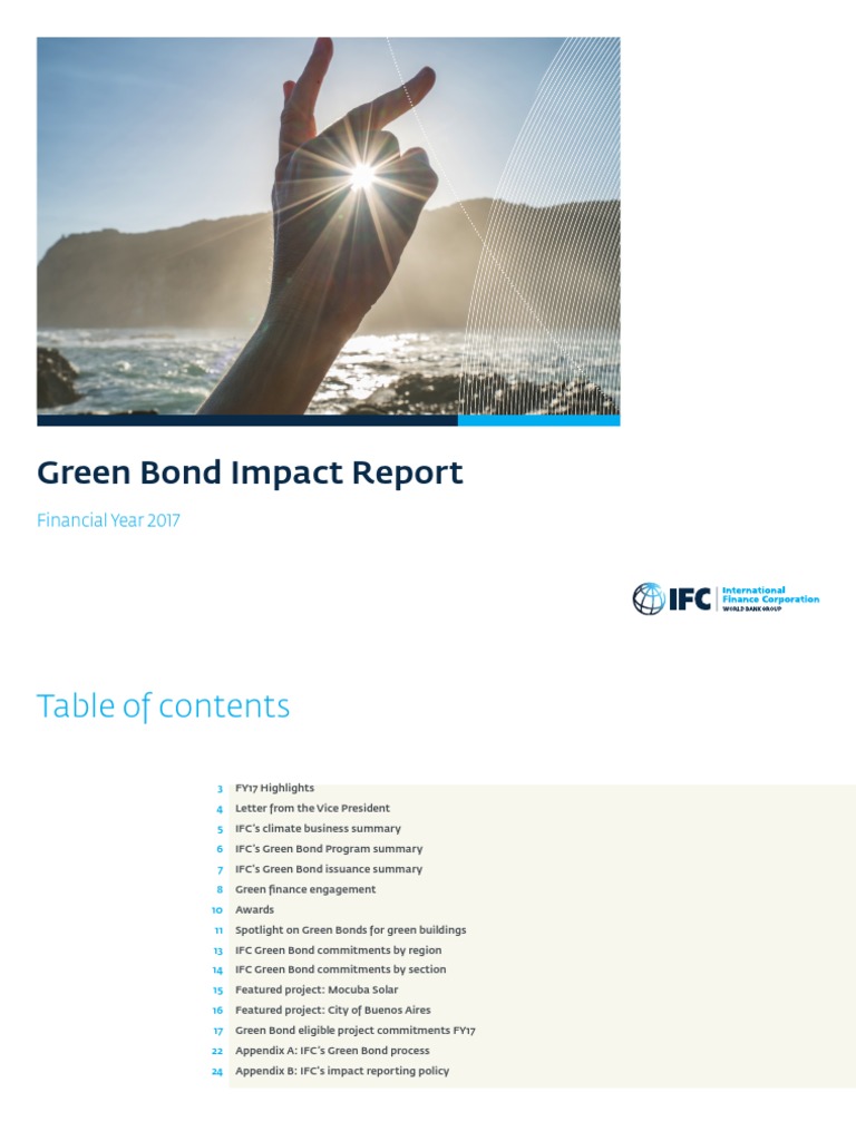 FY17 Green Bond Impact Overview | PDF | International Finance ...