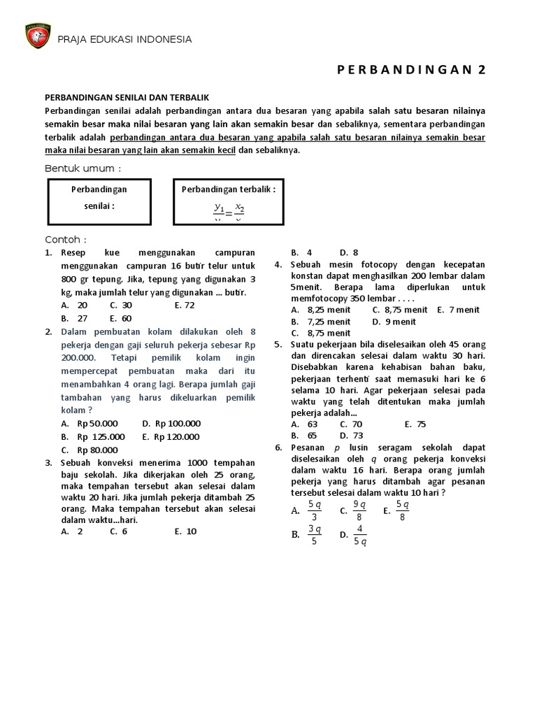 Perbandingan 2: y y X X y y X X | PDF