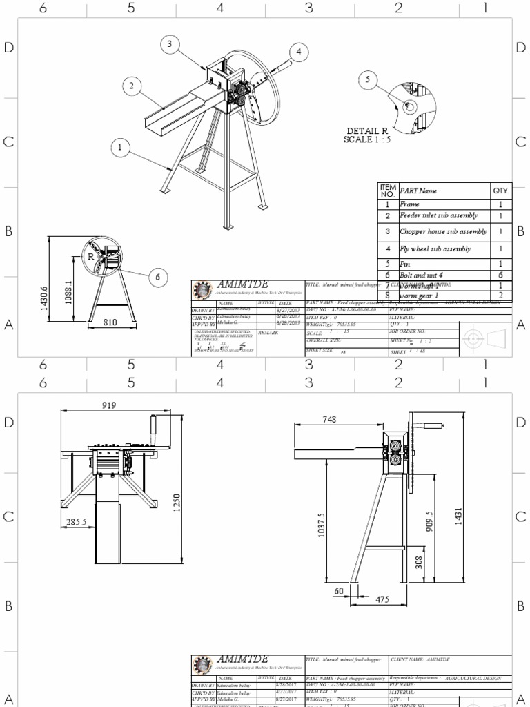 Manual Animal Feed Chopper Parts List | PDF | Industrial Processes ...