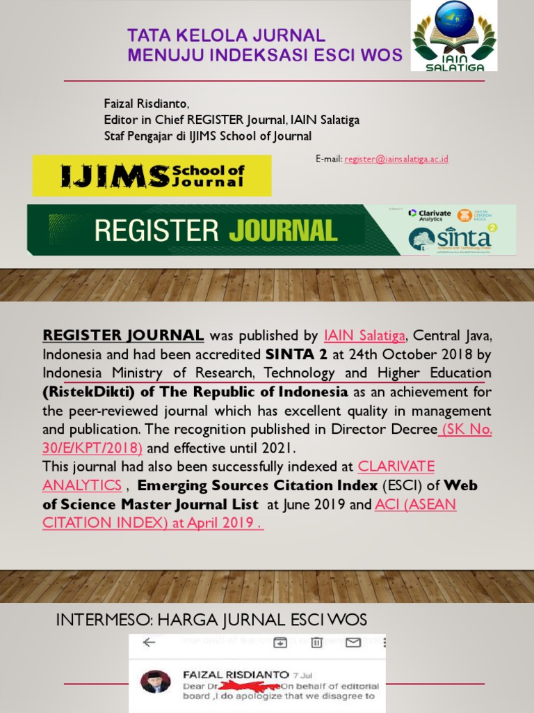 Mengenal Esci Wos Dan Best Practice Mudah Terindeks | PDF | Indexes ...