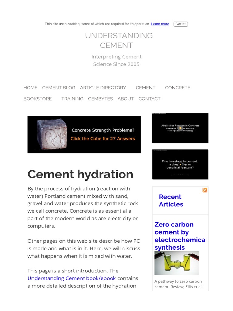 Interpreting Cement Science Since 2005: Understanding Cement Book/ebook ...