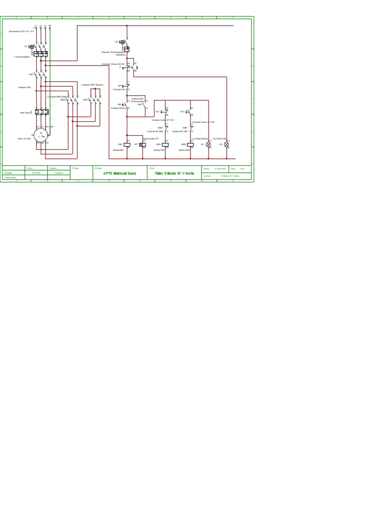 Motor Trifásico Estrella Delta Cade Simu | PDF | Componentes ...