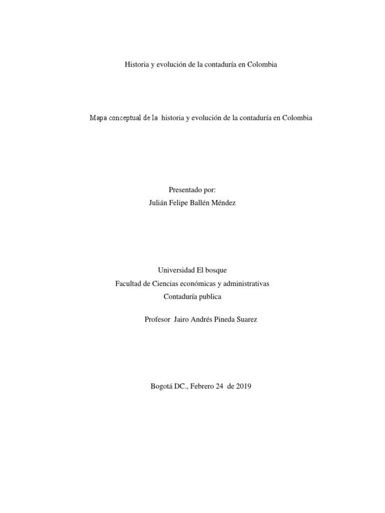 Ballen Mendez Julian Felipe Actividadsemana2 Historia Evolucion | PDF ...