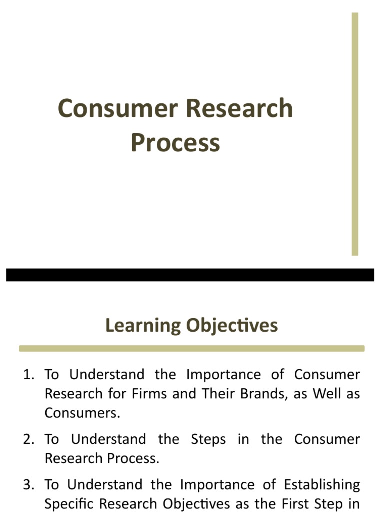 Consumer Research Process | Download Free PDF | Marketing Research ...