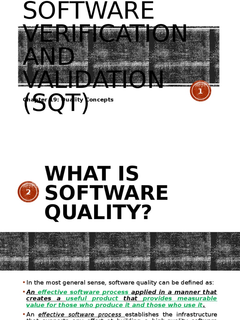 Chapter 19: Quality Concepts | PDF | Software Quality | Reliability Engineering
