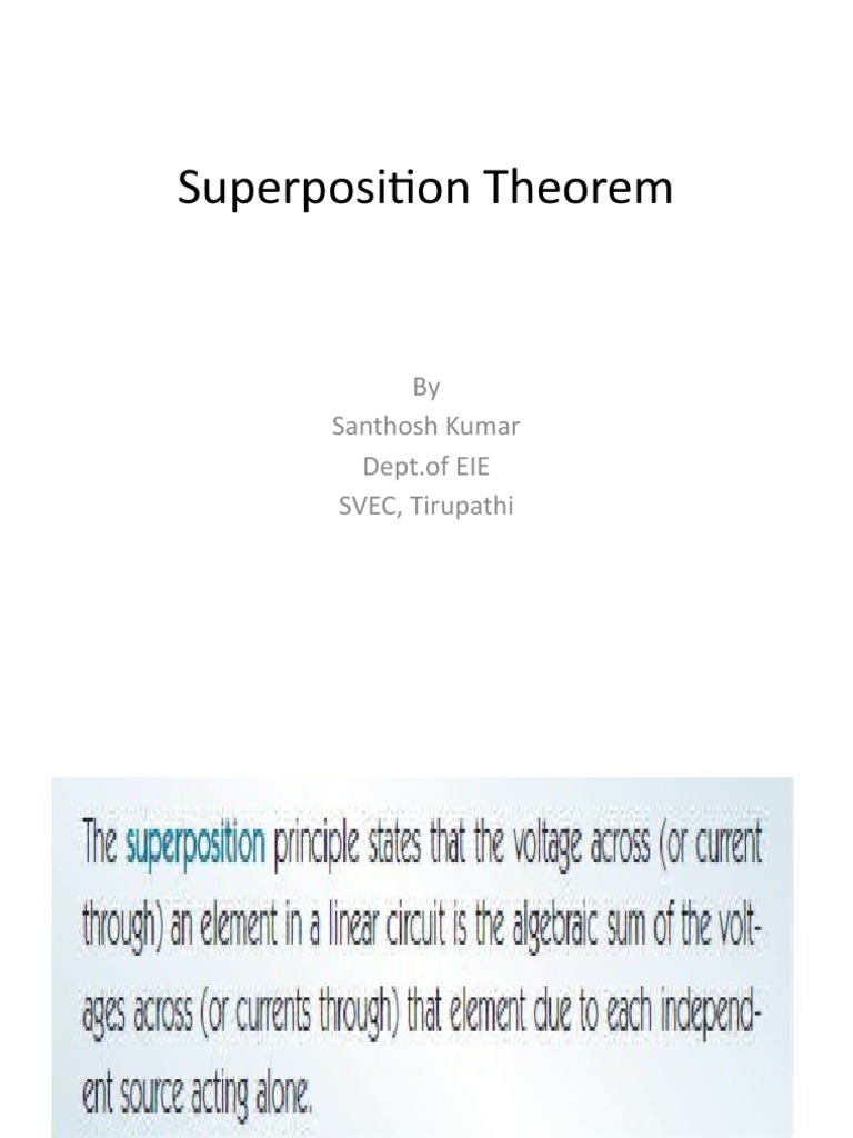 Superposition Theorem1 | PDF