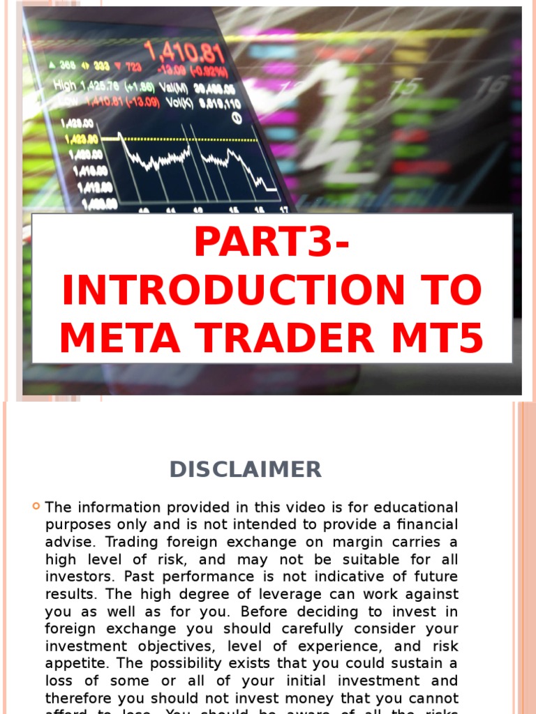 PART3-Introduction To Meta Trader Mt5 | PDF