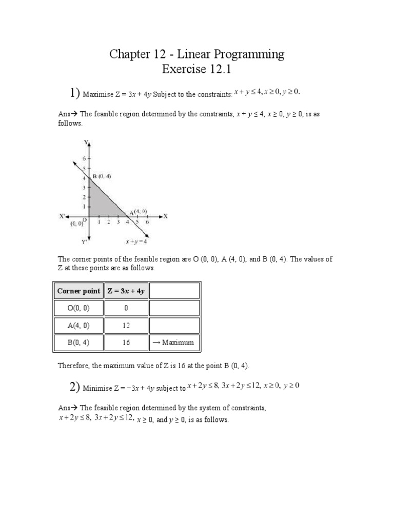 Chapter 12 - Linear Programming | PDF | Fertilizer | Screw