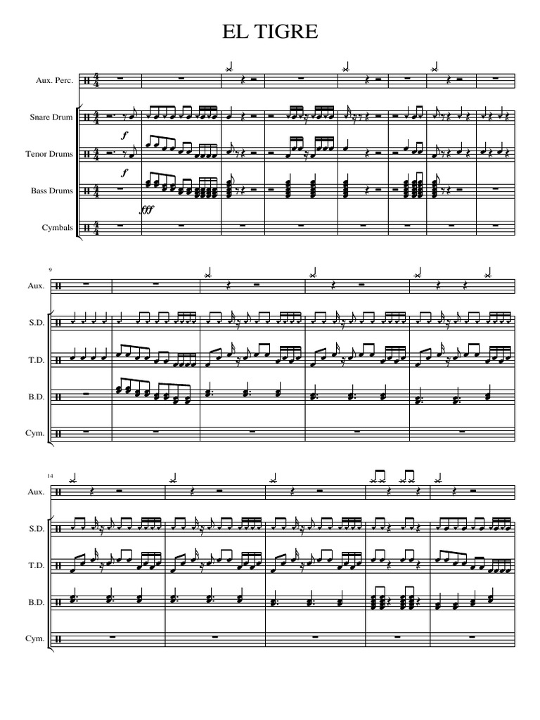 Quads-Partitura e Partes | PDF | Performing Arts Companies | Marching Bands