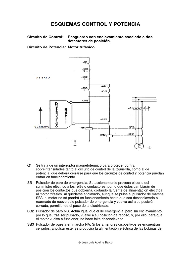 RCS - UD6 - RECURSO5 Esquema de Control y Potencia. | PDF | Relé | Poder (Física)