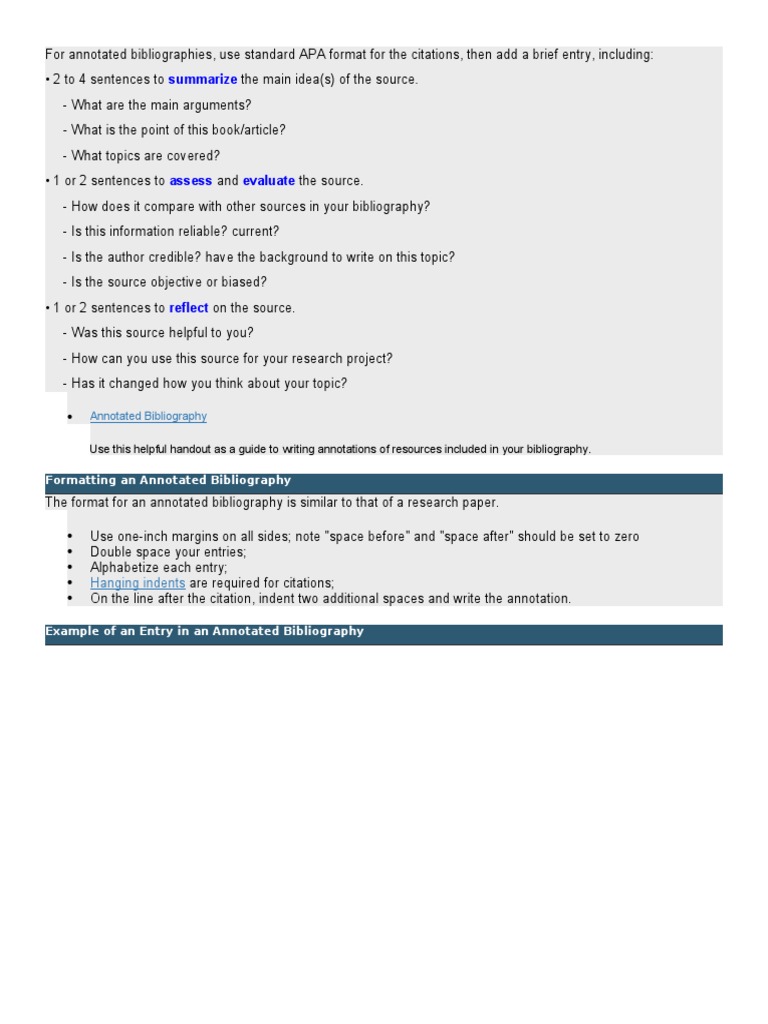 A Guide to Creating Informative Annotations for Bibliographic Sources | PDF