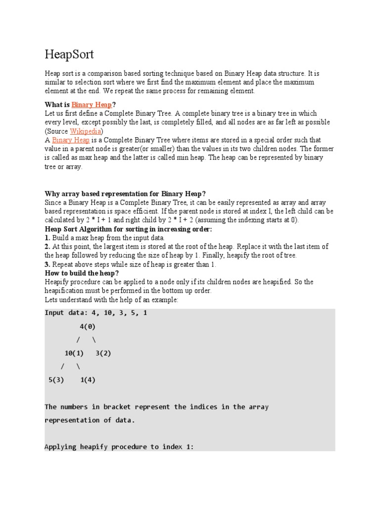 HeapSort in Real - Time | PDF | Algorithms And Data Structures ... HeapSort in Real - Time | PDF | Algorithms And Data Structures ...